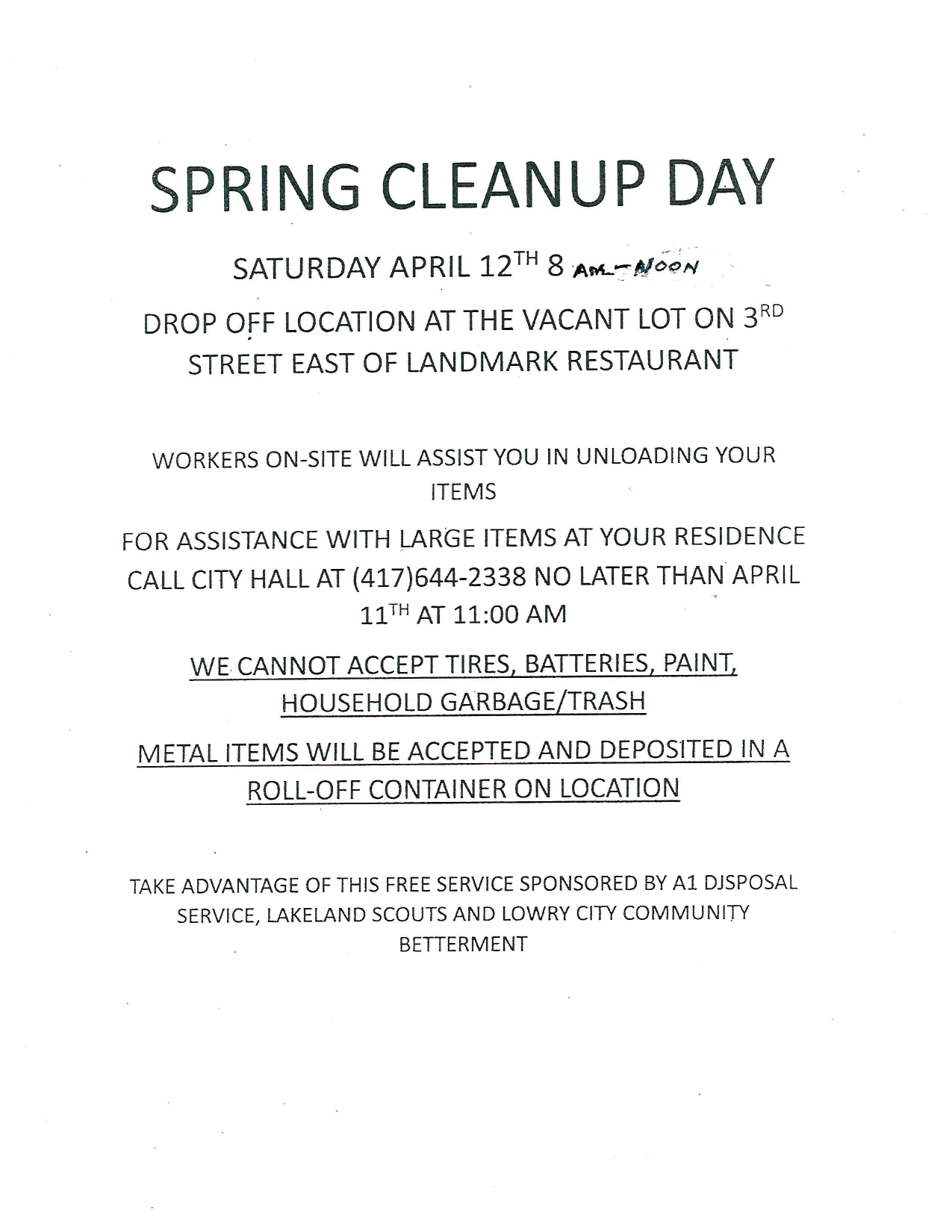 Home | City of Lowry City